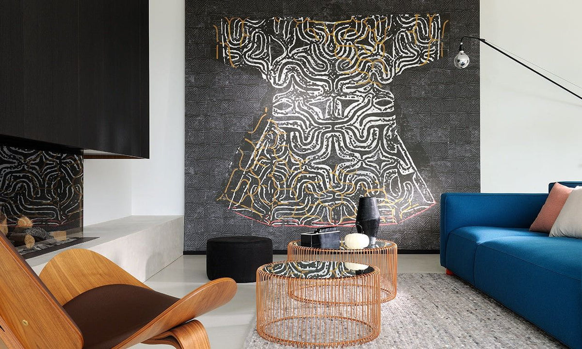 Kimono: Elitis wall panel with tribal motif – Deco Interni